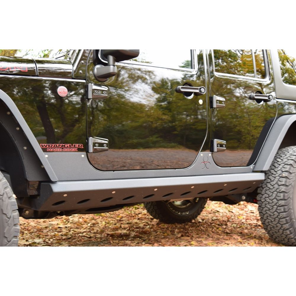 Nemesis JKU Aluminum Rocker Armor Jeep Wrangler Billy Rocker Aluminum ...