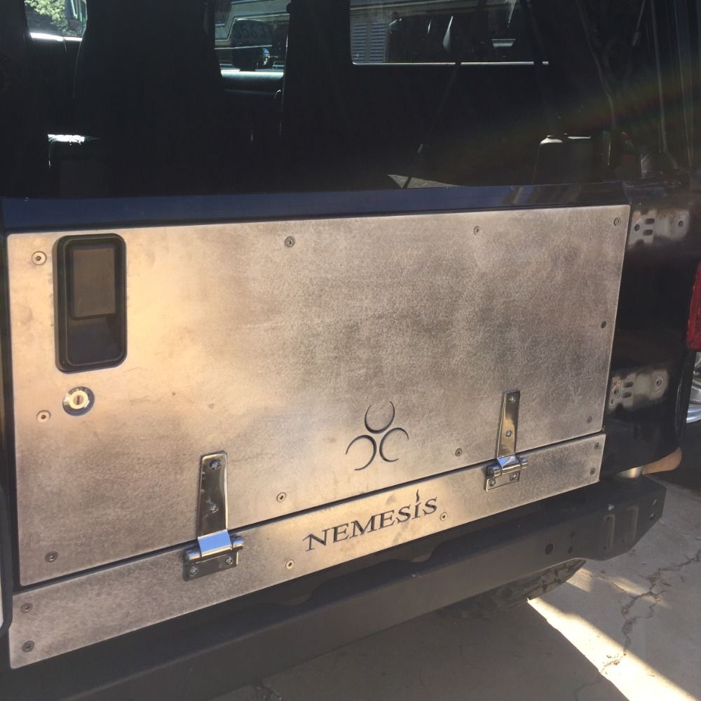 Nemesis TJ TJU LJ Flip Down Tailgate Aluminum Jeep Wrangler Aluminum ...